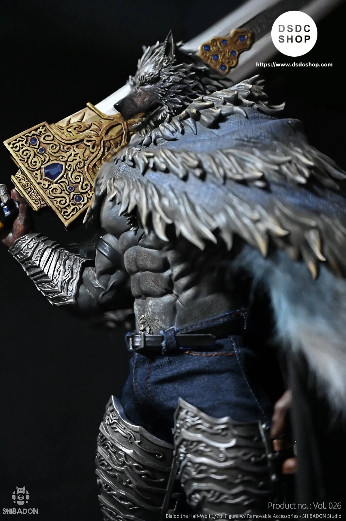 Blaidd the Half-Wolf 1/7th Figure w/ Removable Accessories - SHIBADON ...